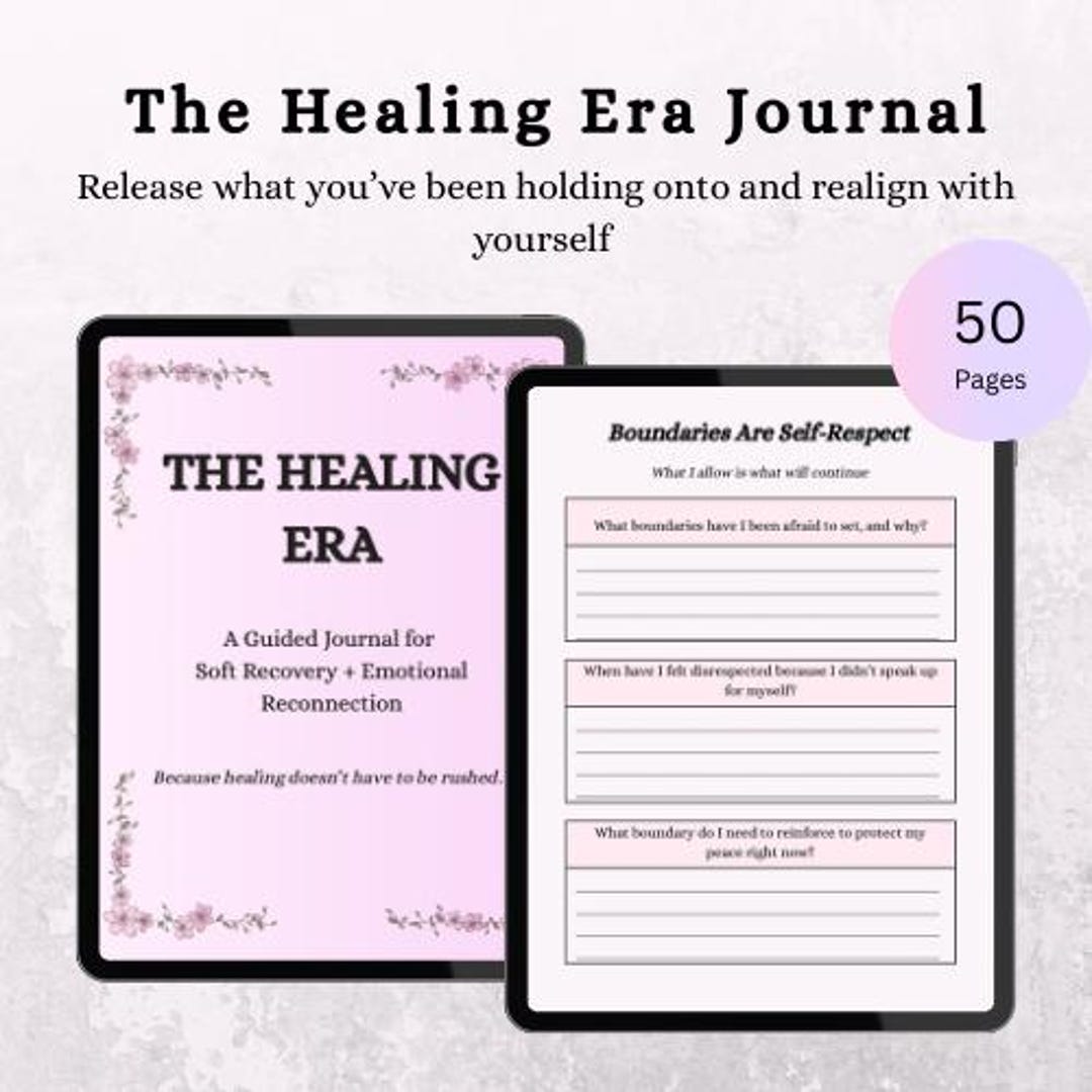 Healing Journal | Digital Self-care Journal | Guided Reflection Prompts ...