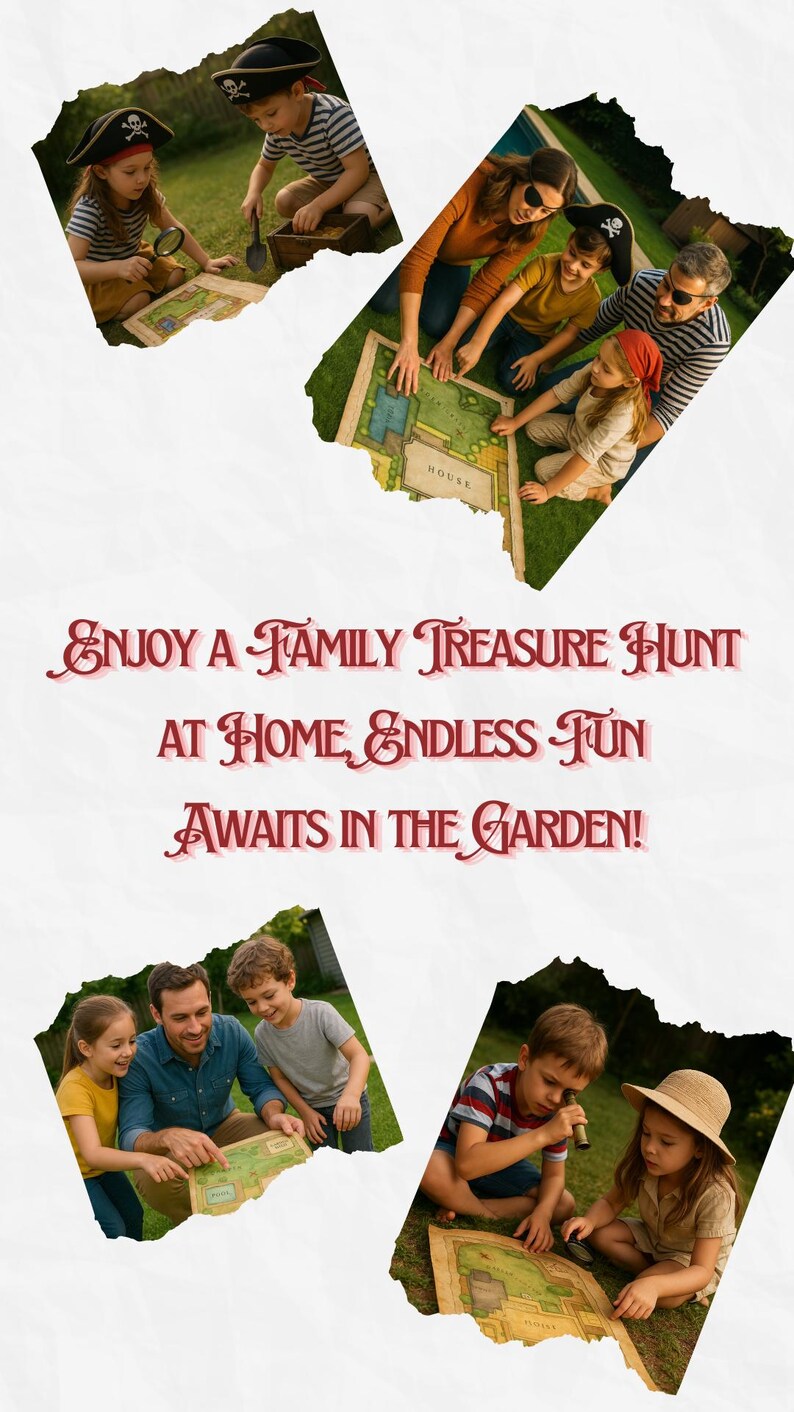 Personalized Pirate Treasure Hunt Map - Family Activity (digital ...