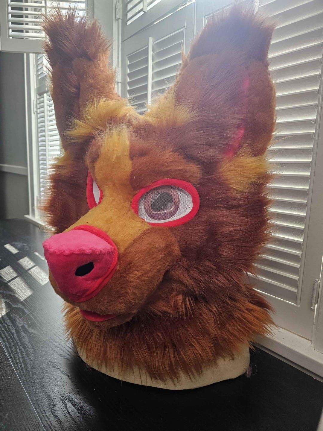 Brown and Red Dog Fursuit Head (free Shipping!) NO TRADES! - Etsy