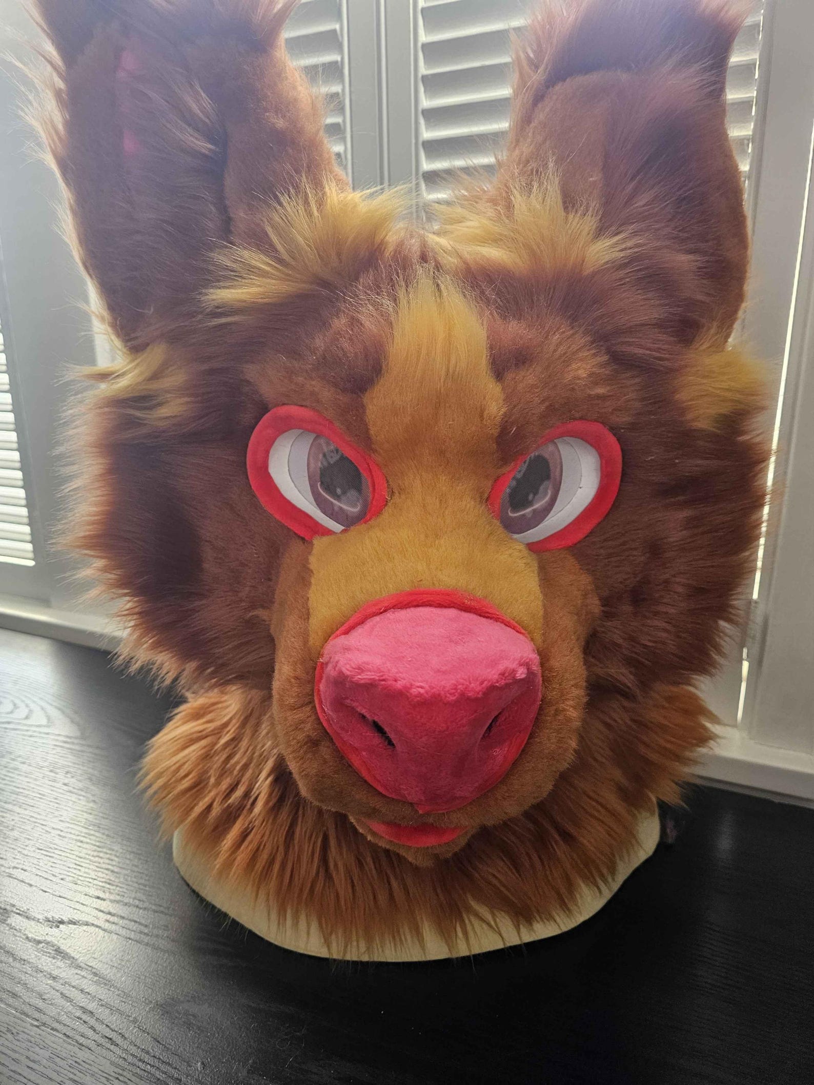 Brown and Red Dog Fursuit Head (free Shipping!) NO TRADES! - Etsy