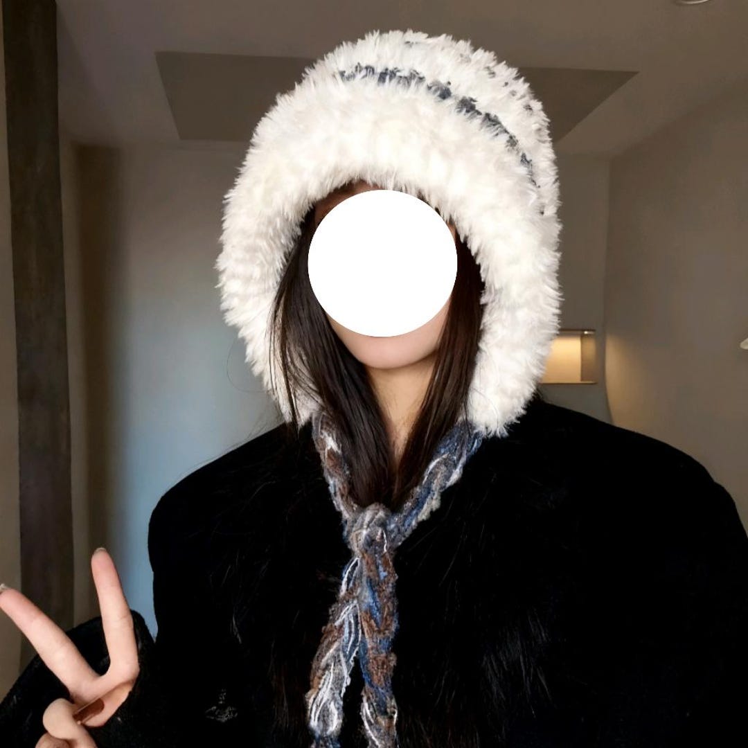 Winter Knit Beanie With Ear Flaps, Windproof Chin Strap for Cycling ...
