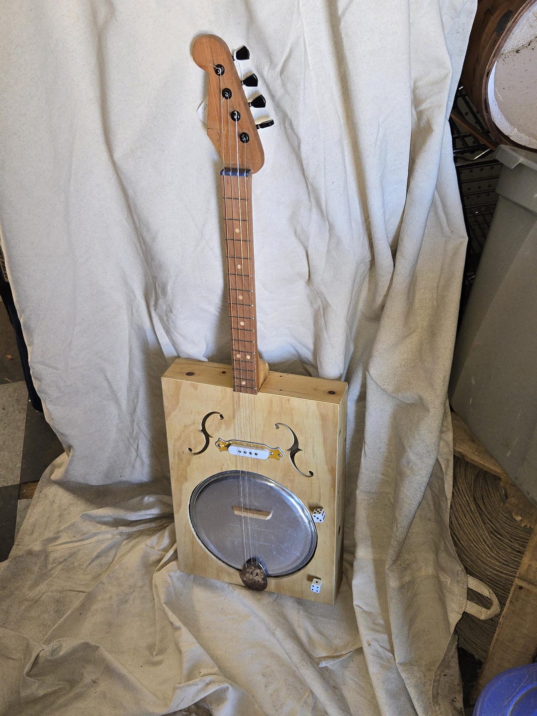 Resonator Cigar Box Electric Guitar - Etsy