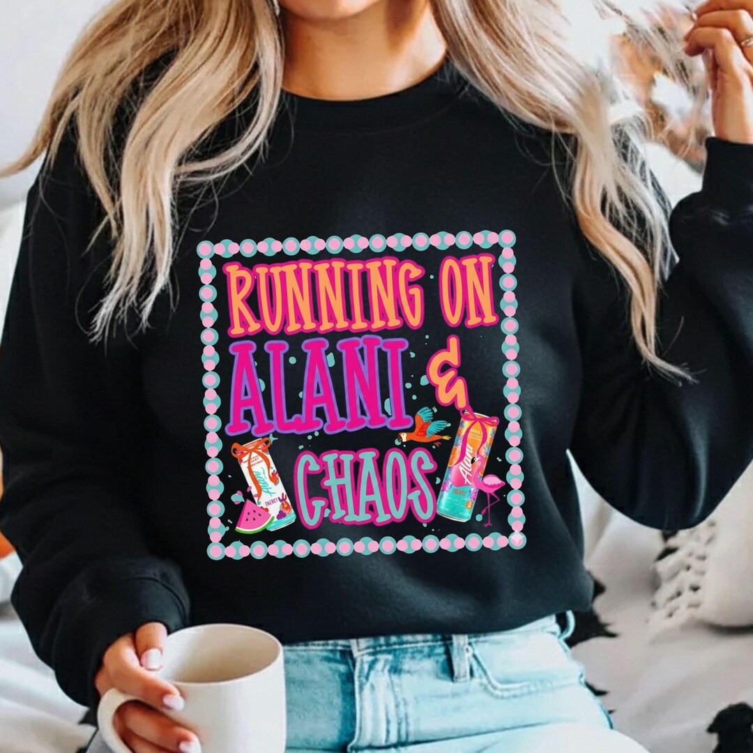 Running on Alani & Chaos PNG | Funny Energy Drink Quote | Colorful ...