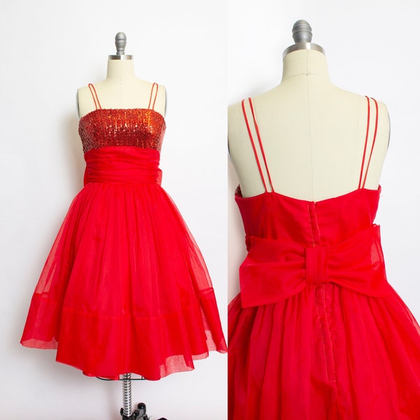 Red 1950s Dress - Etsy