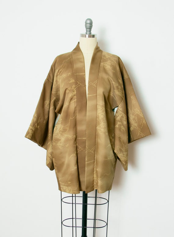 1960s haori rayon printed - Gem