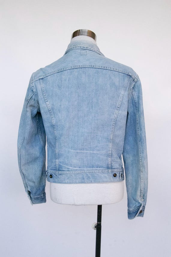 1970s Denim Jacket Lee Rider Blue Cotton M - Gem