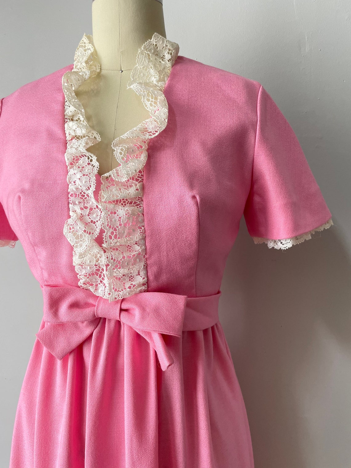 1970s Maxi Dress Pink Lorrie Deb S - Etsy