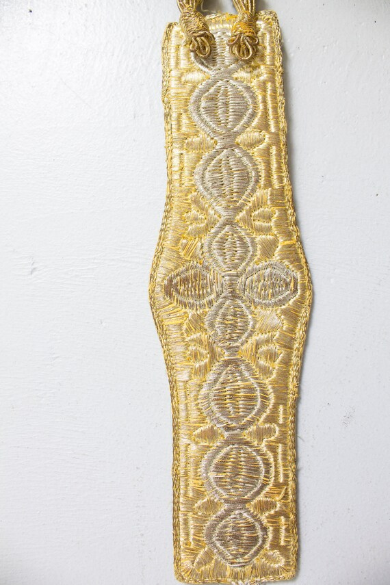 1960s Belt Gold Bullion Metallic Waist Cinch - Gem