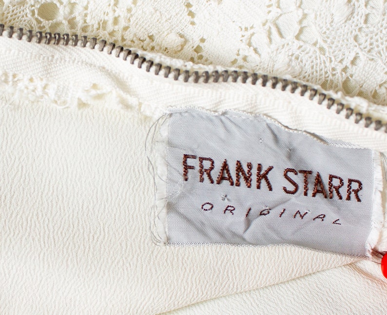 1950s Frank Starr Dress Lace Ivory Wiggle XS - Etsy