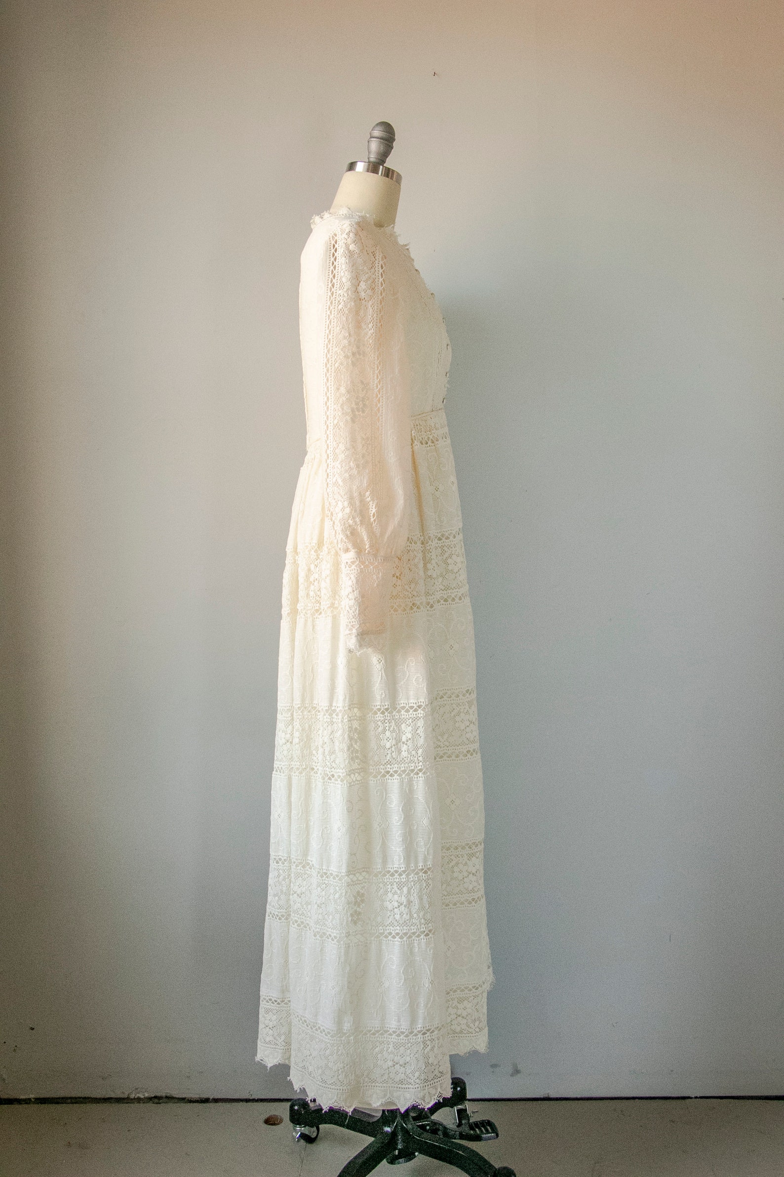 1960s Maxi Dress Emma Domb Wedding Gown Lace S - Etsy