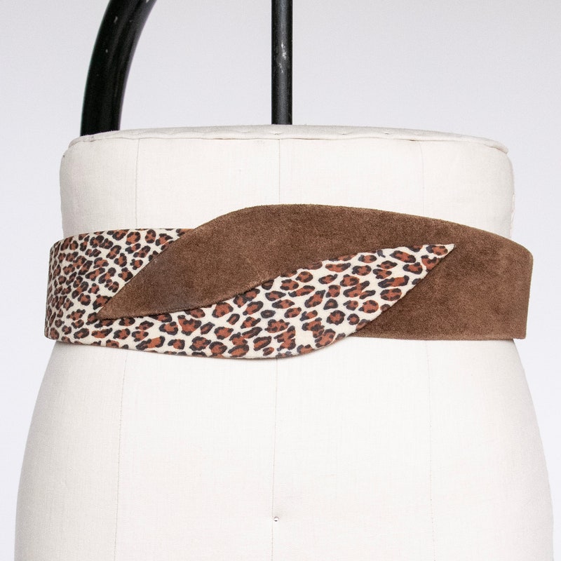 Leopard Print Belt - Etsy