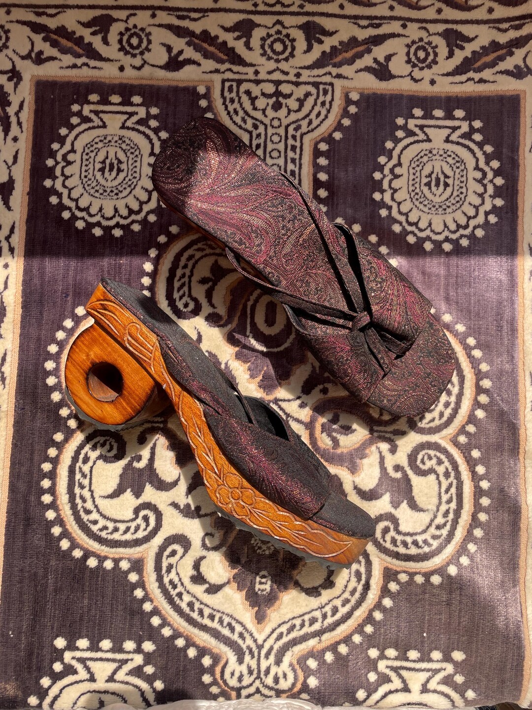 1970s Platform Shoes Wooden Heels Carved Filipino Platforms Sz 40 - Etsy