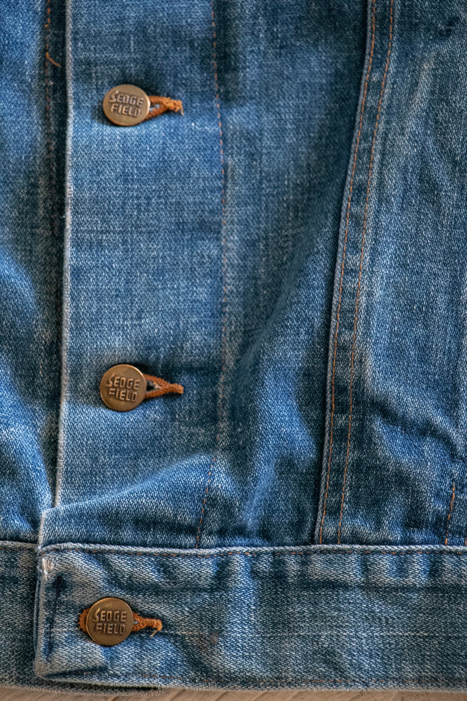 1970s Men's Denim Jacket Cotton Sedgefield M - Etsy