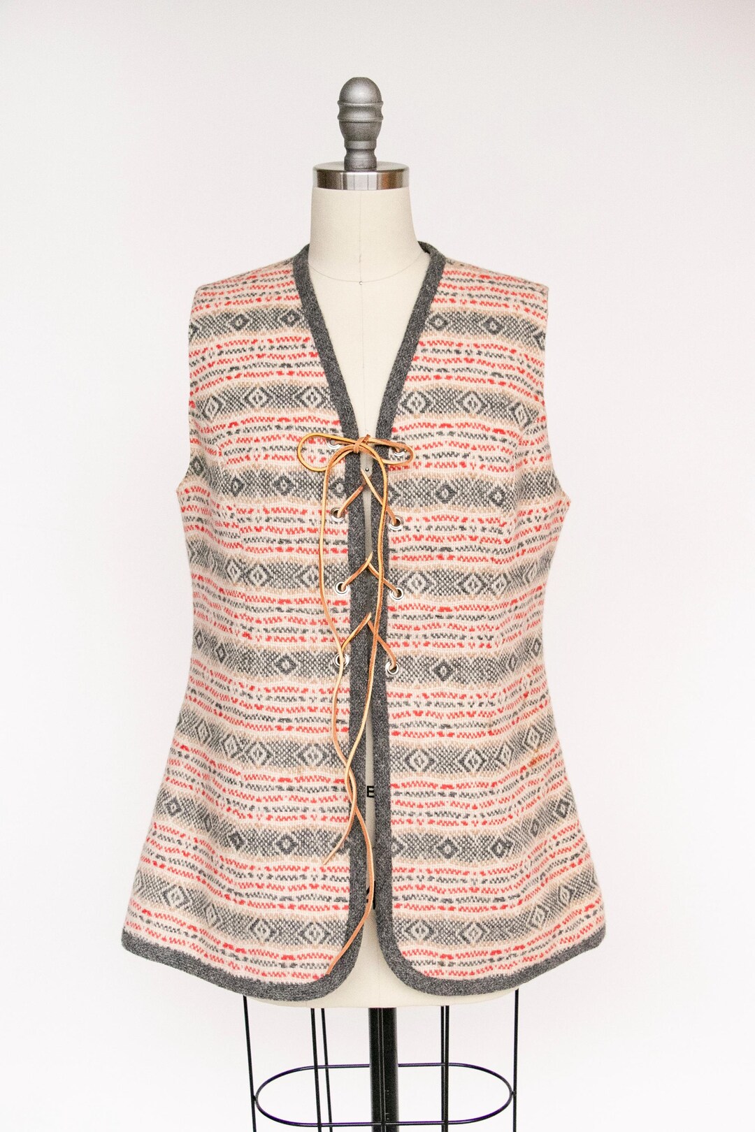 1970s Young Pendleton Wool Vest Long Waistcoat M - Etsy