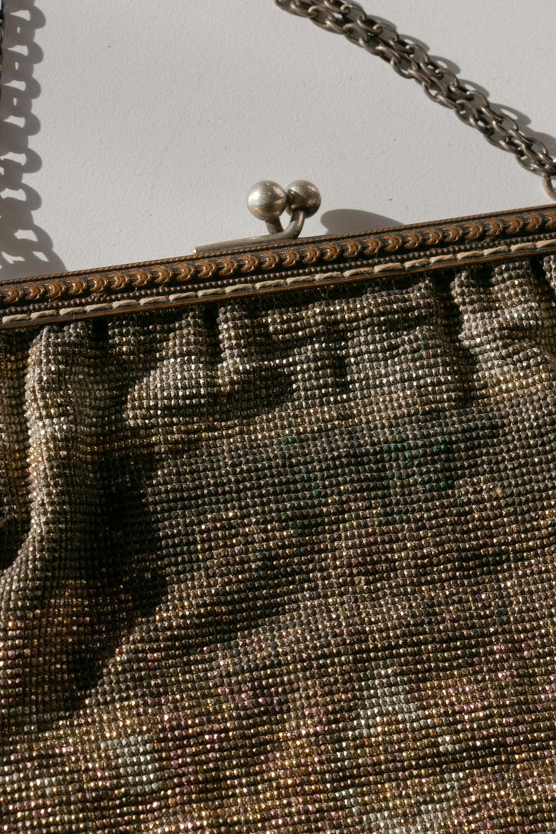 Antique Purse 1920s Beaded Fringe Clutch Bag Deco Silver - Etsy