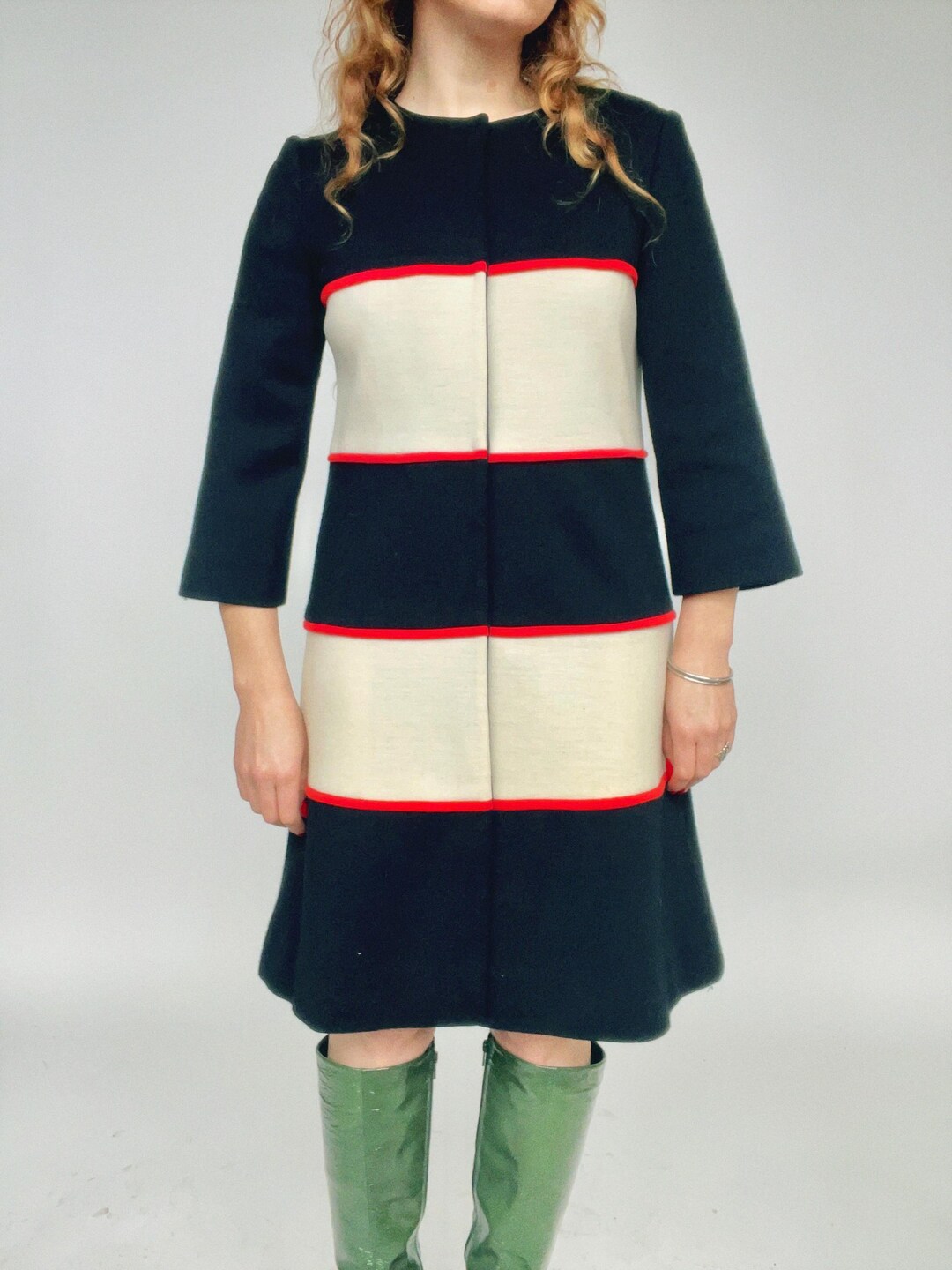 1960s Lilli Ann Coat Dress Wool Knit Set S - Etsy