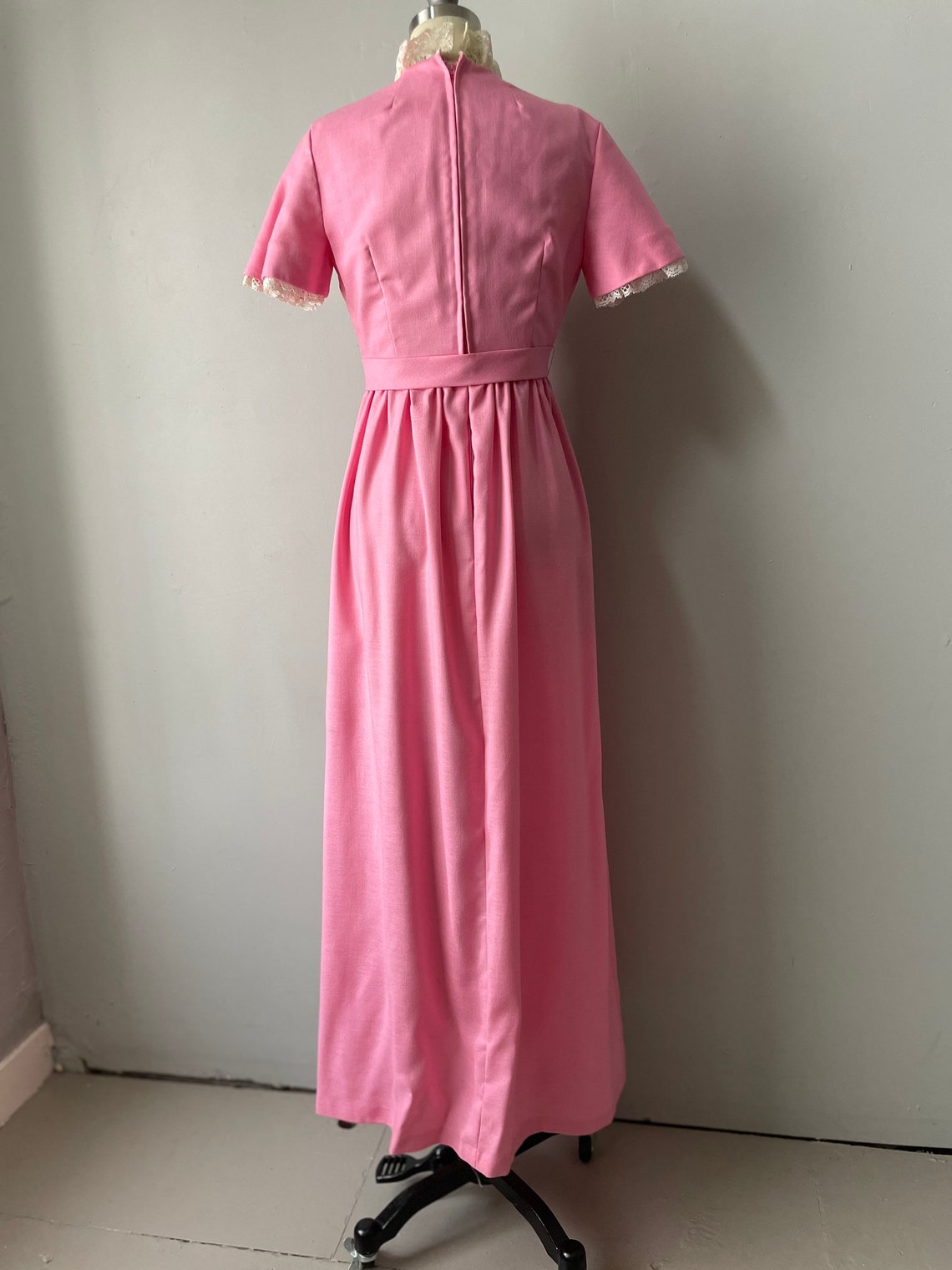 1970s Maxi Dress Pink Lorrie Deb S - Etsy