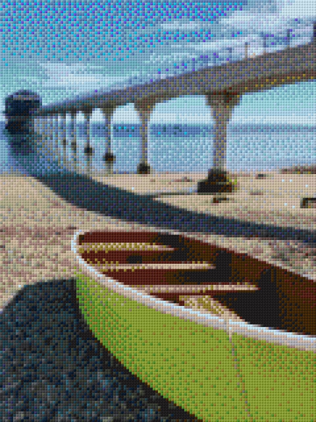 Bembridge Lifeboat Cross Stitch Pattern: Isle of Wight Seaside Design ...