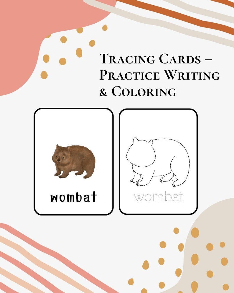 Advanced Wild Animals Flashcards Bundle | Printable Educational Cards ...