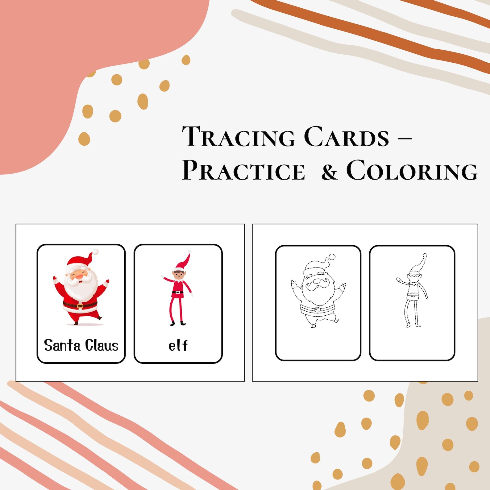 26 Winter Flashcards —big, Small & Tracing Cards | Printable Kids ...