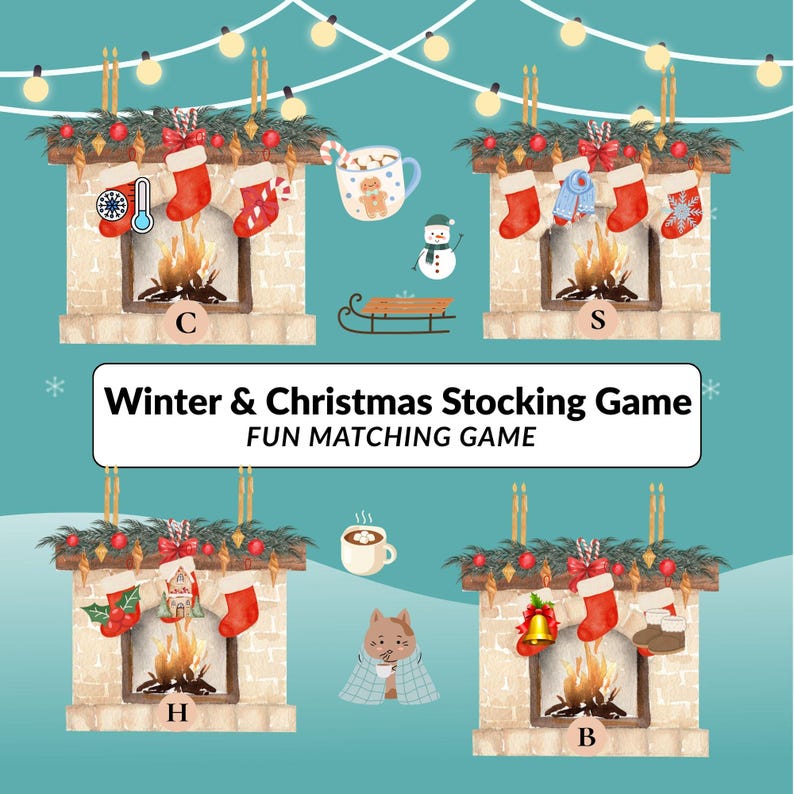 Winter Letter Matching Game | Alphabet Matching Printable | Preschool ...