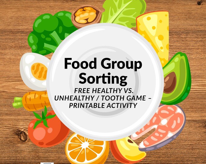 Food Groups Sorting Activity | Printable | Healthy Vs Unhealthy Food ...