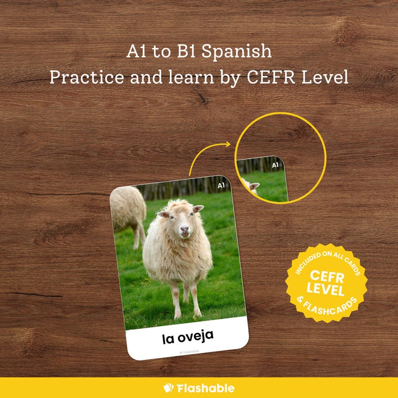 Spanish Farm Animals Flashcards for Kids Printable Montessori Spanish ...