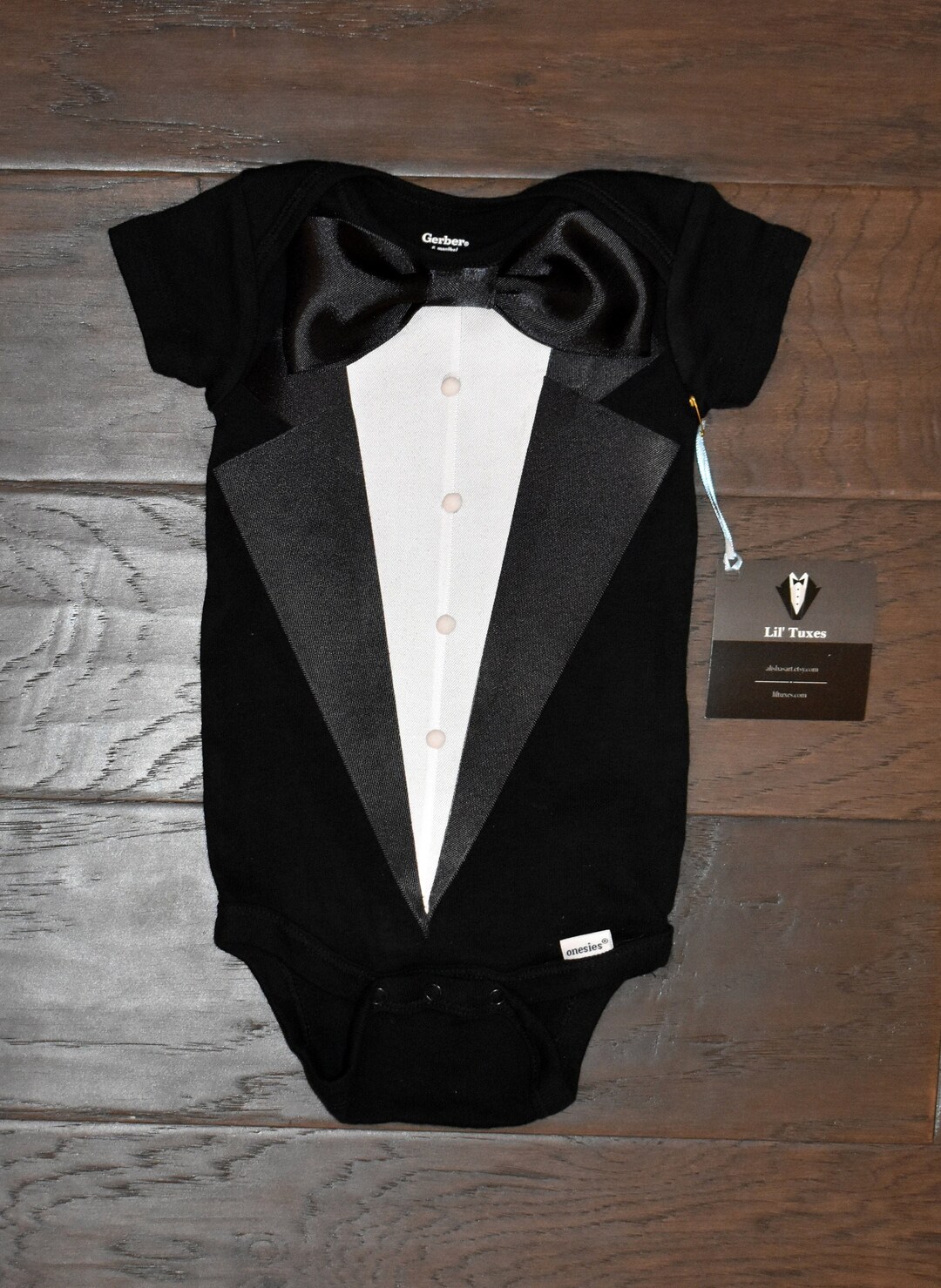 Lil Tuxedo Baby Boy Newborn Tuxedo Shirt Suit One Piece Special ...