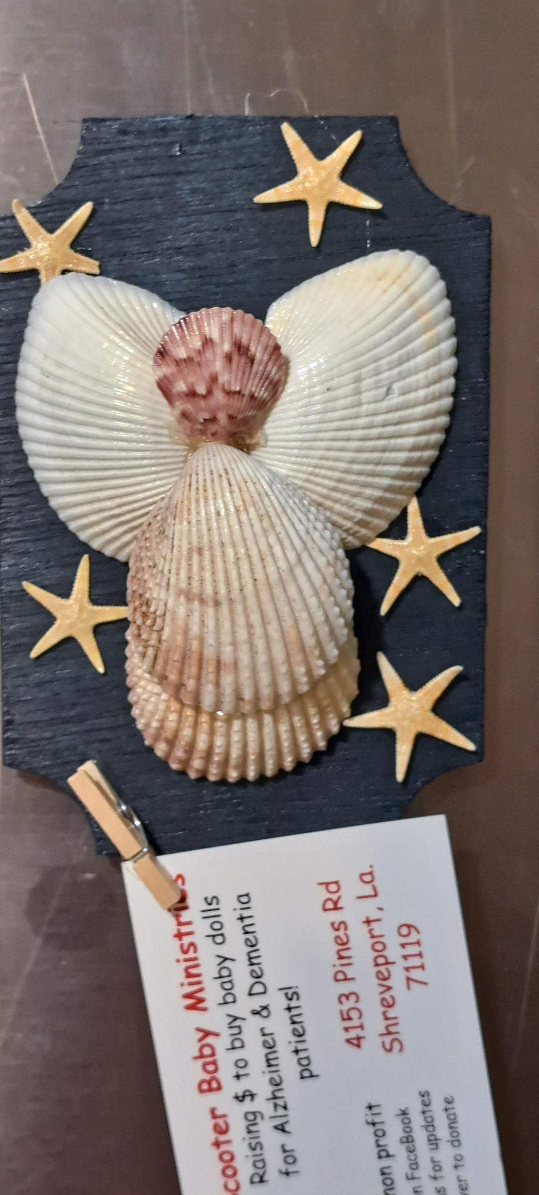 Seashell Angel Refrigerator Magnet With Clip - Starfish Decor - Etsy