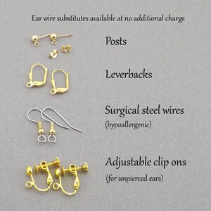 Colorful Glass Bead Earrings, Spinning Top Earrings, Purple Red Blue ...