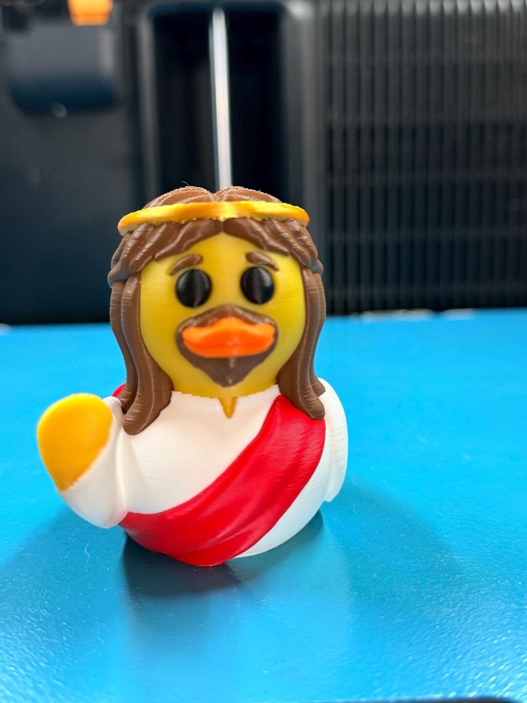 3D Printed Jesus Duck: Duck Decor Religious - Etsy