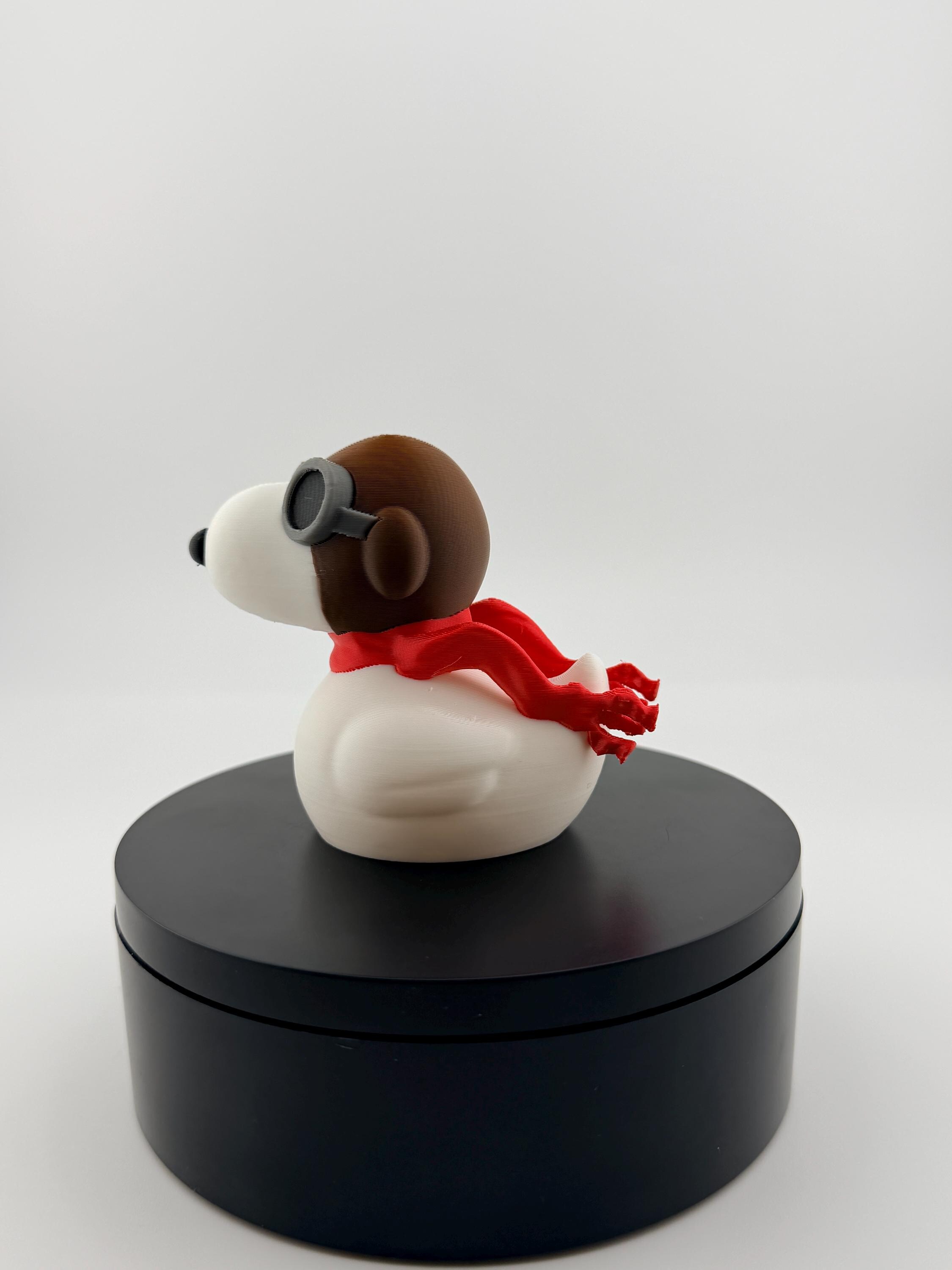3D Printed Pilot Snoopy Duck Sculpture - Etsy