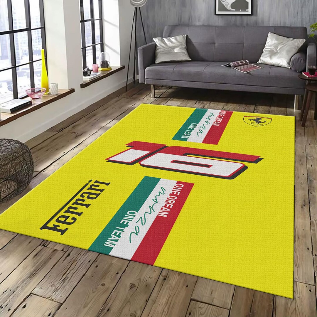 Ferrari F16 Racing Rug: Custom Team Ferrari Carpet - Etsy