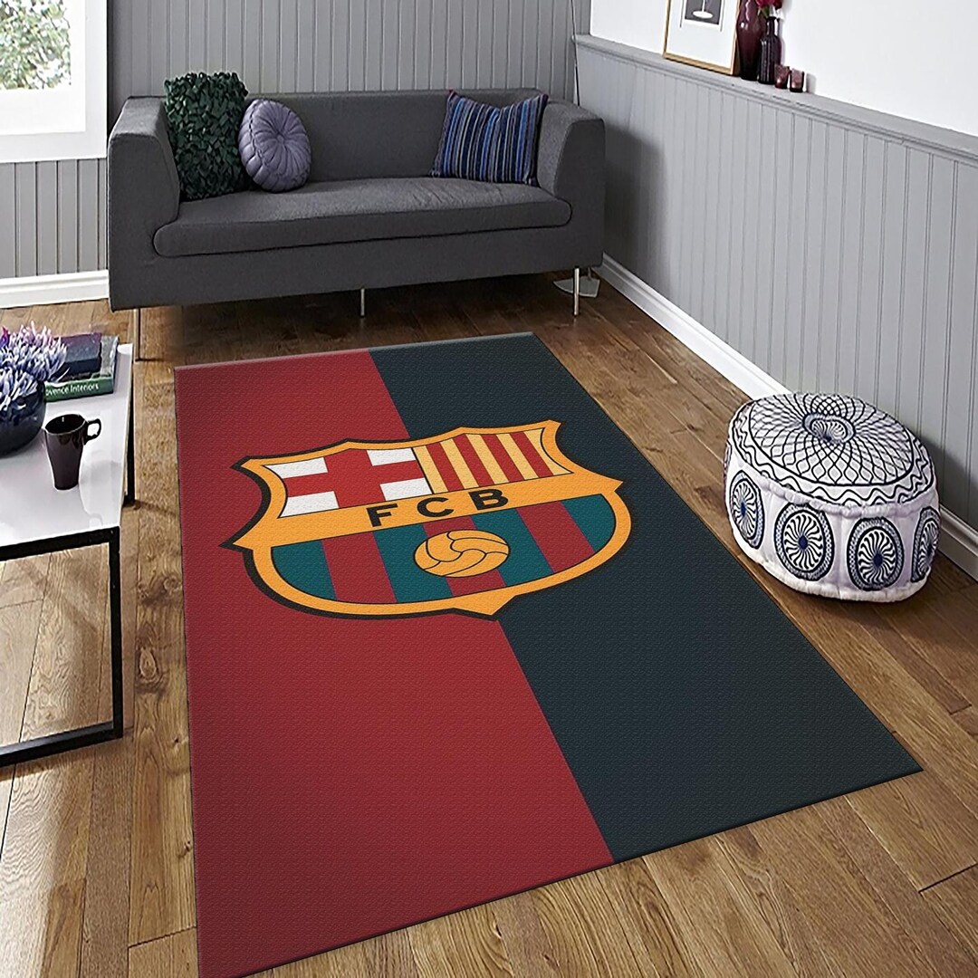 Barcelona Rug, Football Team, Soccerball,gift to Boyfriend,team Flag ...