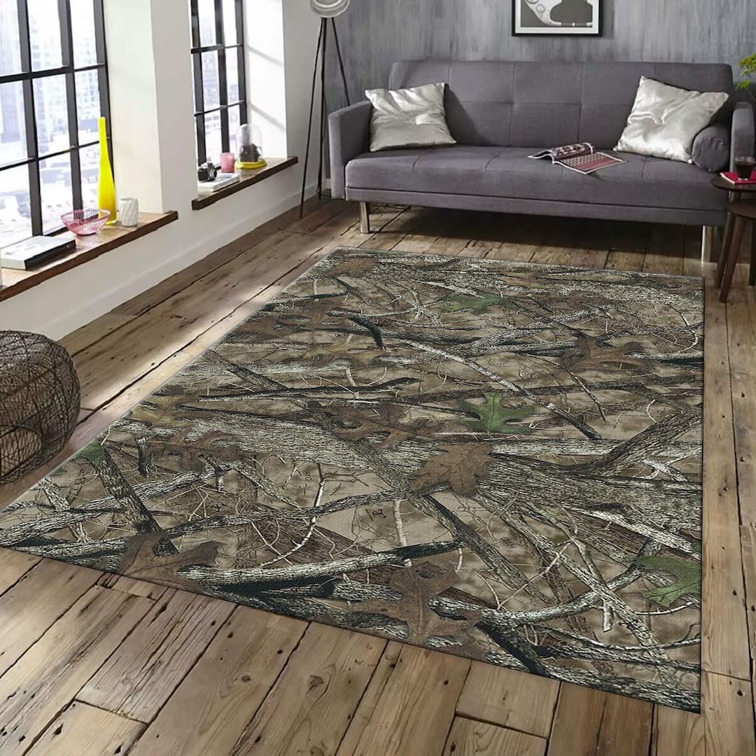 Woodsman Decor Mat, Rustic Nature Design | Camping Lover Gift ...