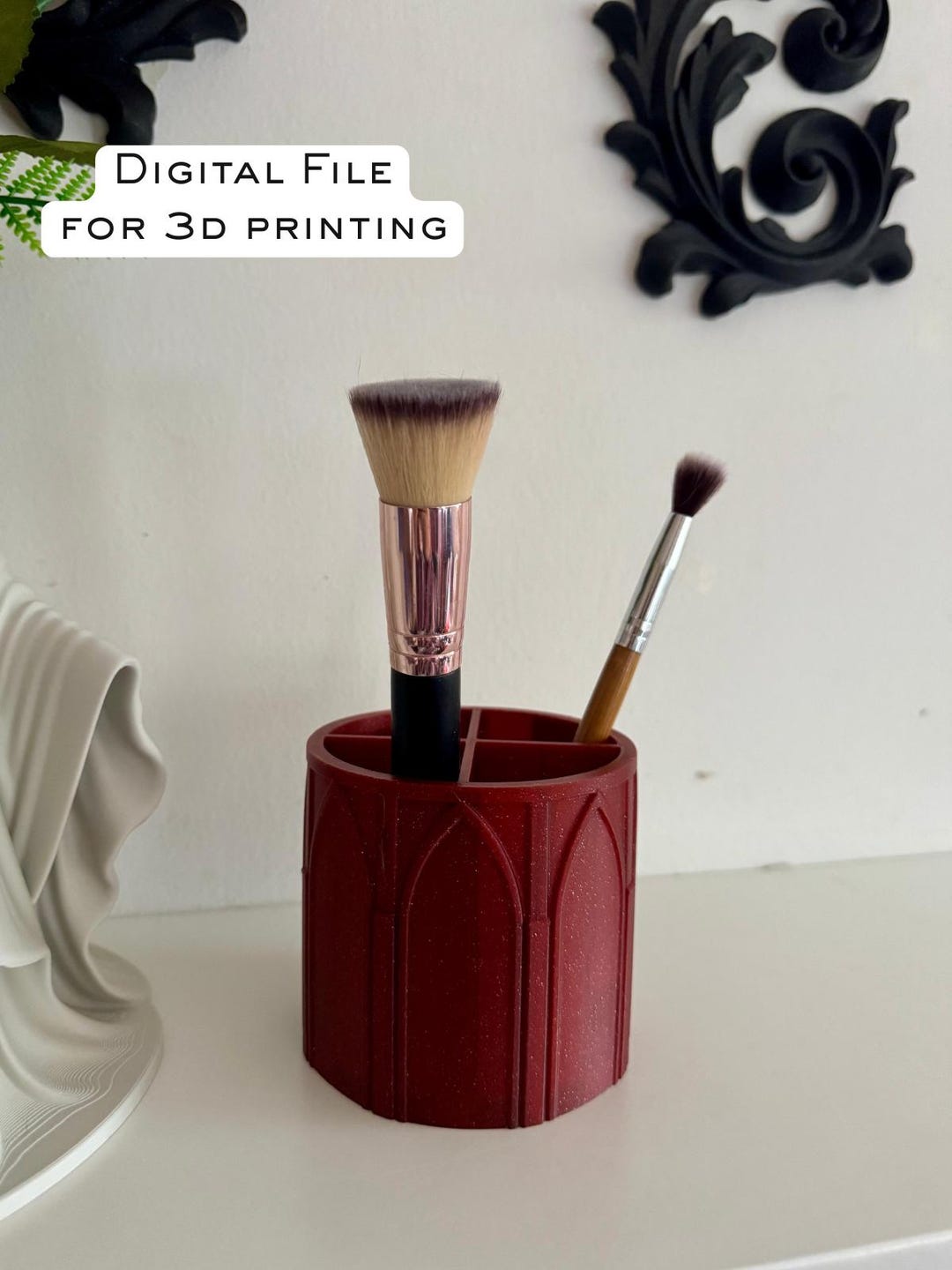 Modern Goth Cathedral Circular Organizer STL – 3D Printing File ...
