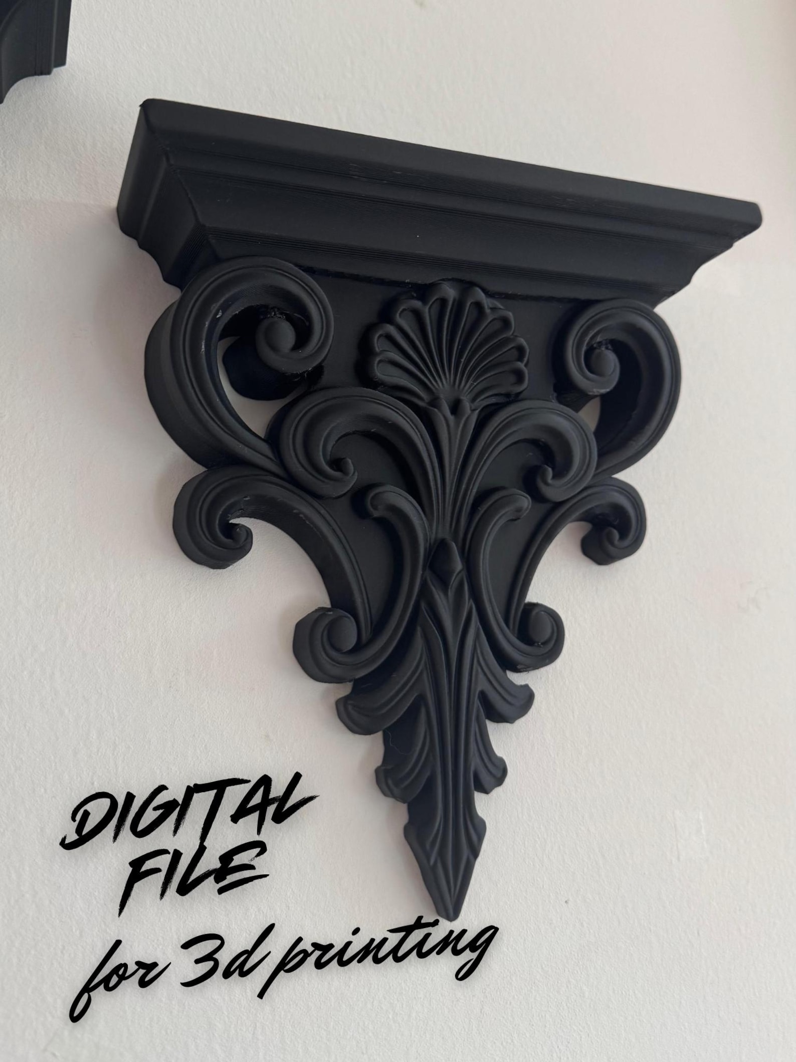STL Victorian Gothic Cornice Wall Decor – 3D Printing File – Digital ...