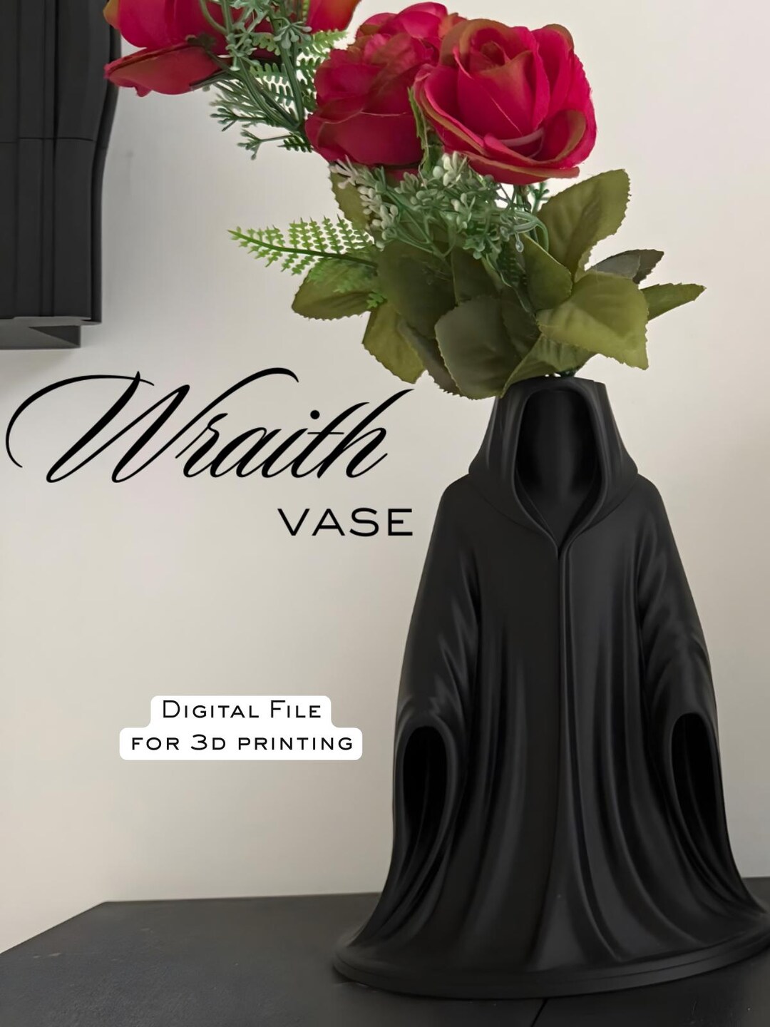 Wraith Vase STL – 3D Printing File – Digital Download Model - Victorian ...