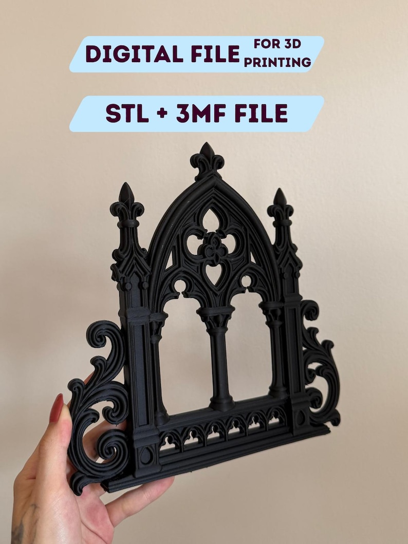 Gothic Ornamental Window Arch STL | 3D Printable Cathedral Frame ...