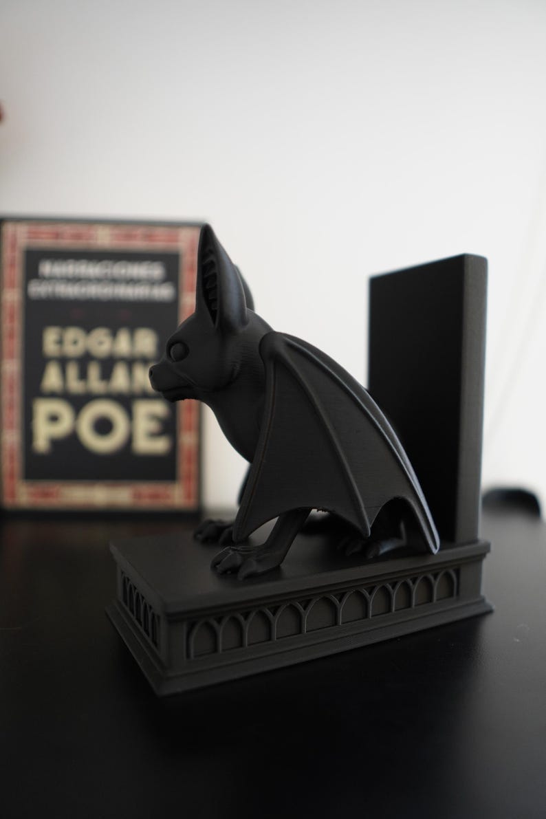 STL Gothic Bookend Bat Bookend Cathedral Book Nook– 3D Printing File ...
