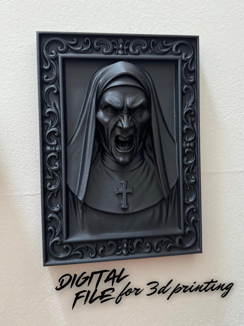 STL the Evil Nun – 3D Printing File – Digital Download Model Gothic ...