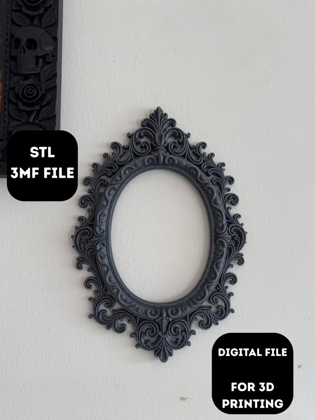 Gothic Baroque Frame STL | 3D Printable Ornate Wall Frame | Witchy ...
