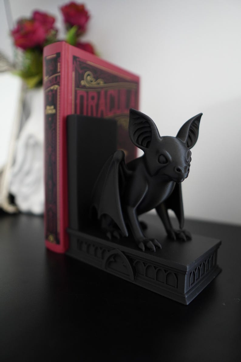 STL Gothic Bookend Bat Bookend Cathedral Book Nook– 3D Printing File ...