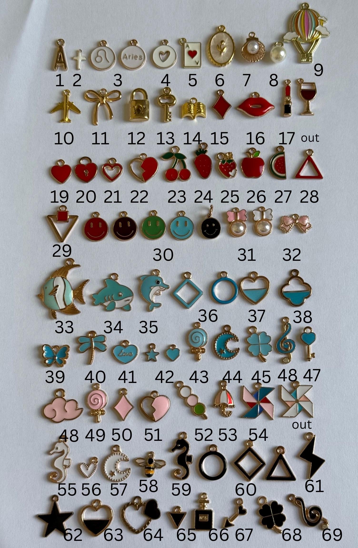 Personalized Bag Charm Chains - Etsy