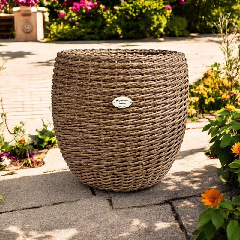 Wicker Planter - Etsy