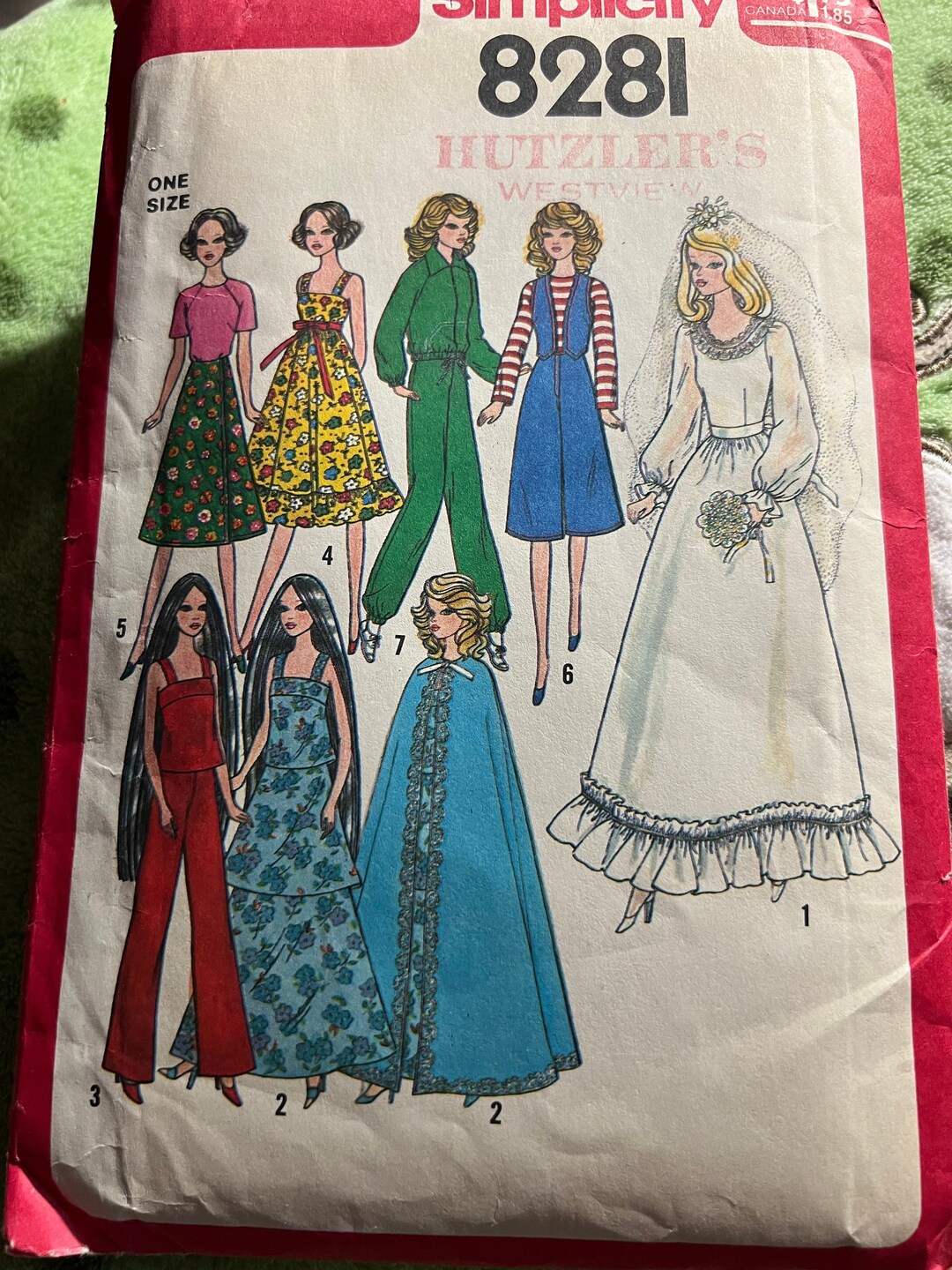 Simplicity 8281 Doll Sewing Pattern Wardrobe for Cher, Farrah, And/or ...