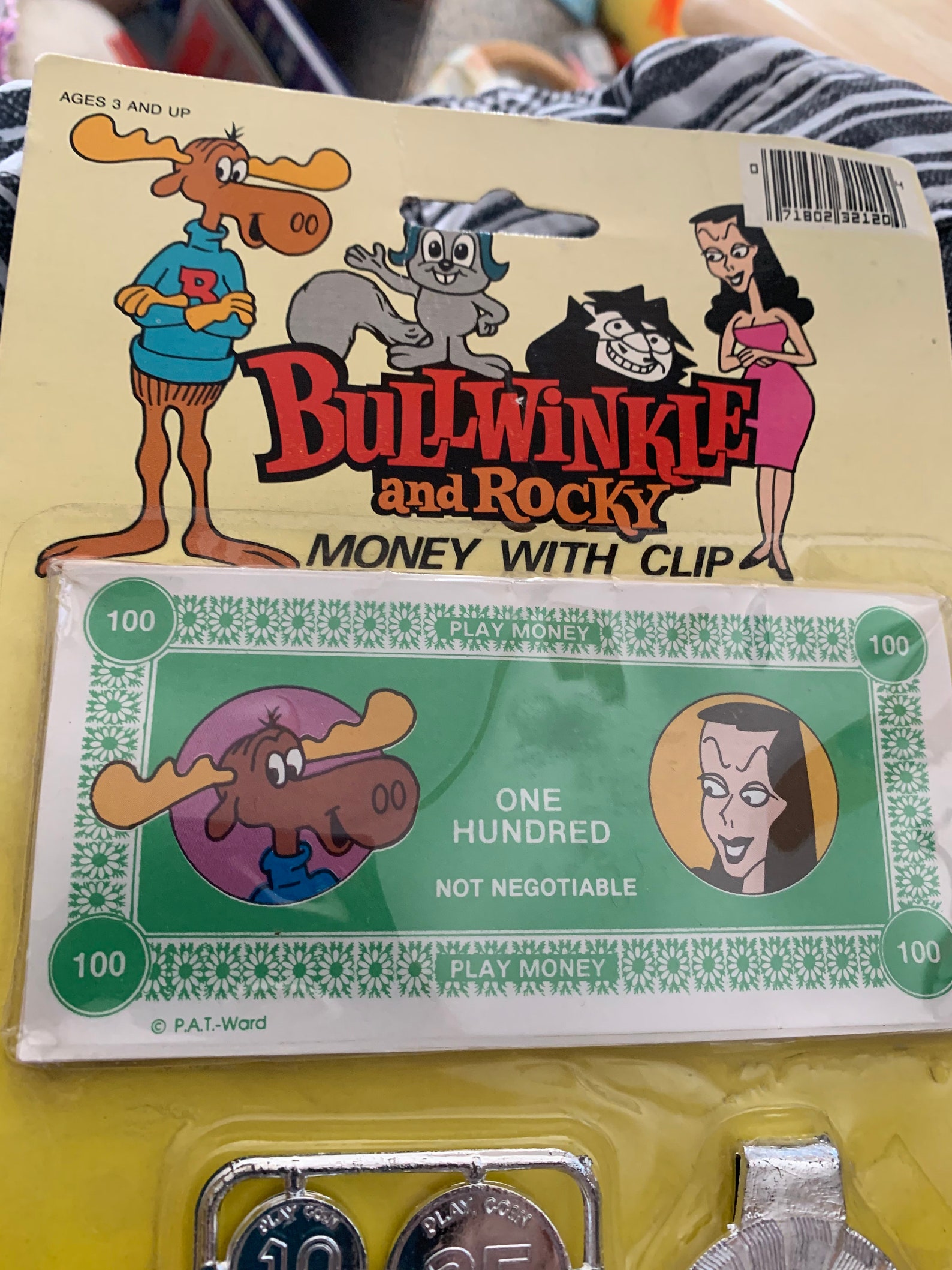 Vintage BULLWINKLE and ROCKY Money With Clip, Unopened Package - Etsy UK