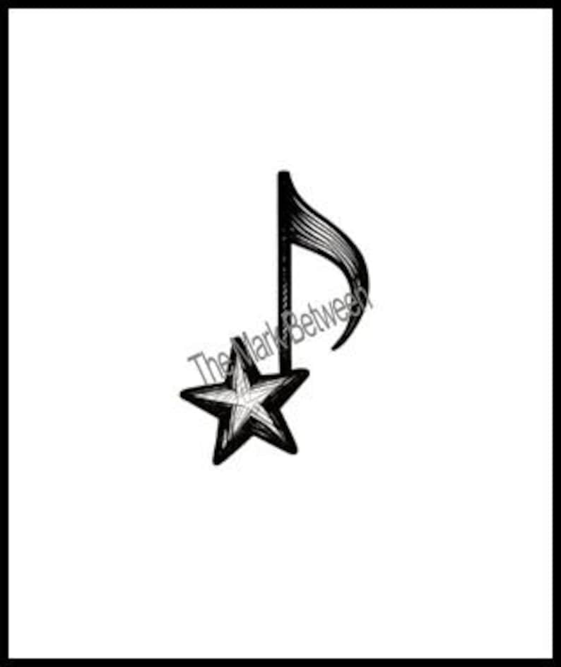The Beat Goes on STAR QUAVER Scene Break Symbol Digital Download - Etsy