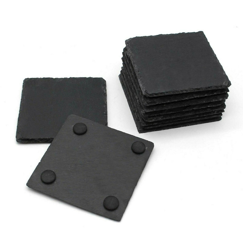 Slate Coasters, Rock, 4x4 Inches, Custom, Laser Engraved, Personalized ...