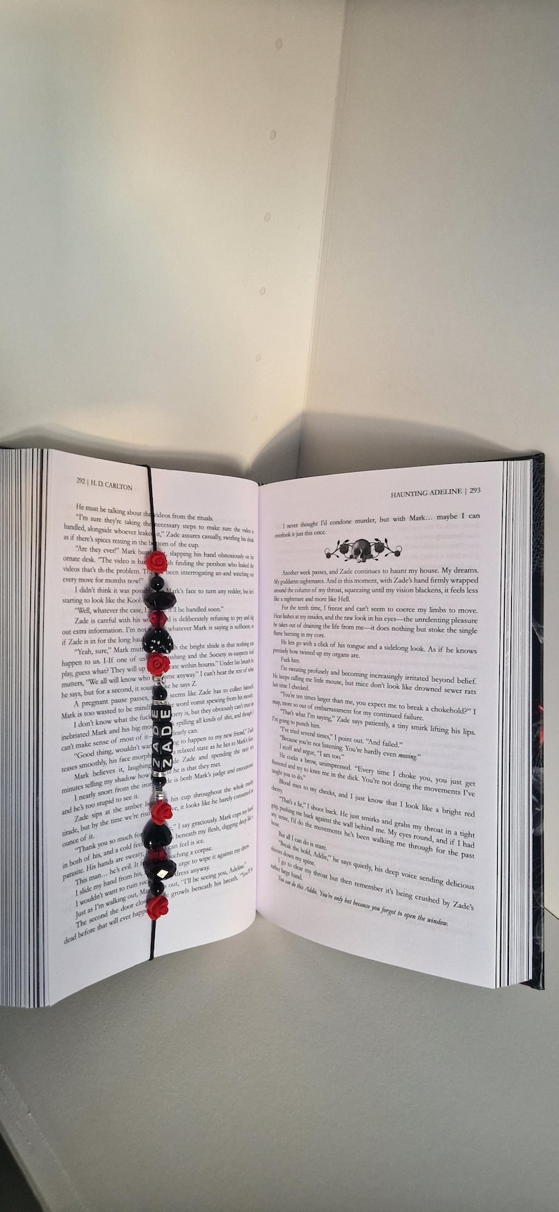 Zade Gothic Bookmark Dark Romance Accessory Inspired by Haunting ...